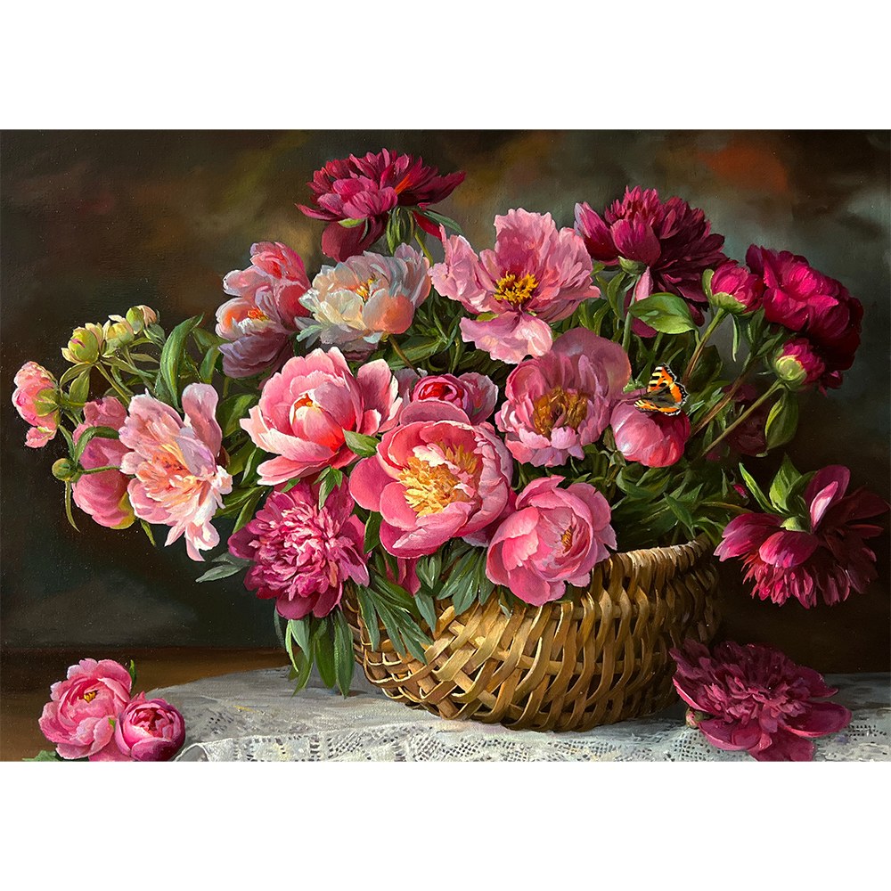 Peonies in the Basket – Post Stone