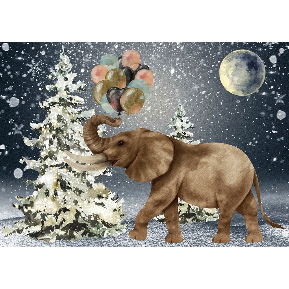 Elephant in Holiday Spirit – Post Stone